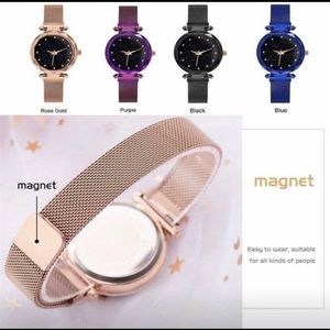 Accessories | New Gold Magnetic Diamond Watch | Poshmark